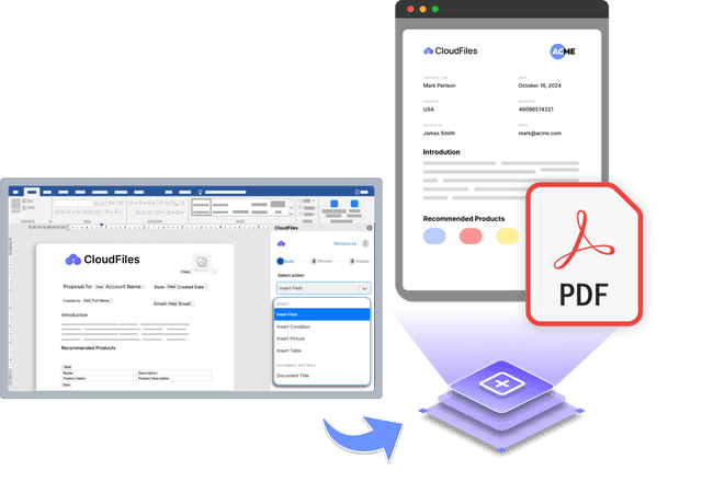 Cloudfiles Automated Document Generation In Salesforce